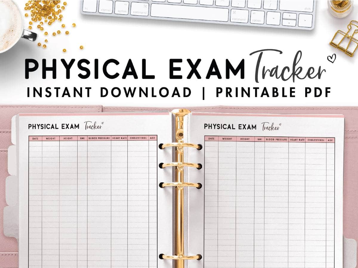Printable Physical Exam Tracker Template - World of Printables