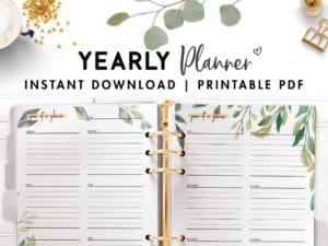 Free Year At A Glance Printable - World of Printables