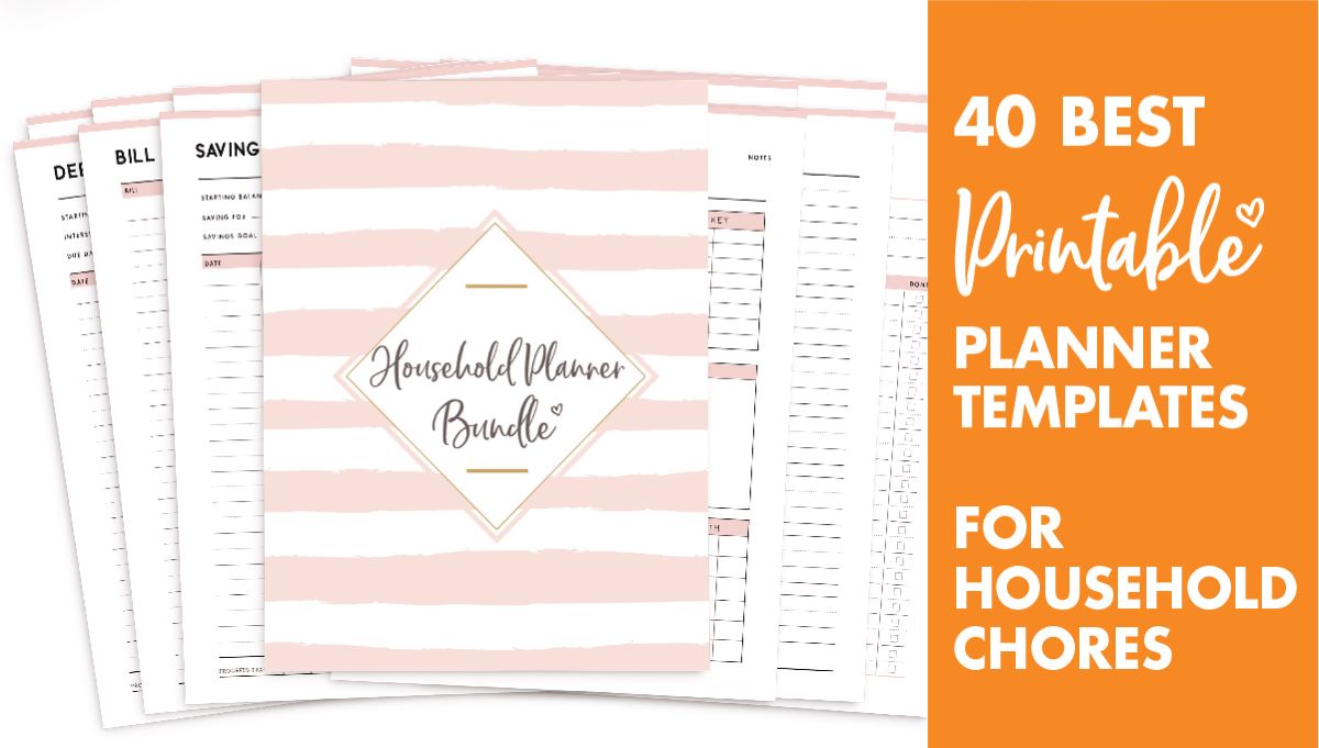 Household Chores Made Easy +40 Awesome Printables To Help You - World ...