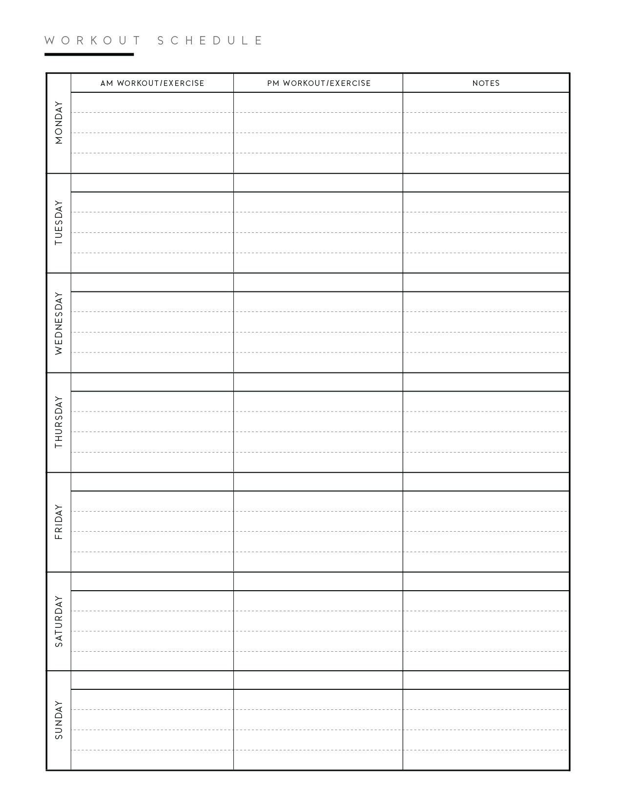 FREE 6 Day Gym Workout Schedule PDF World Of Printables FREE 6 Day Gym Workout Schedule PDF World Of Printables