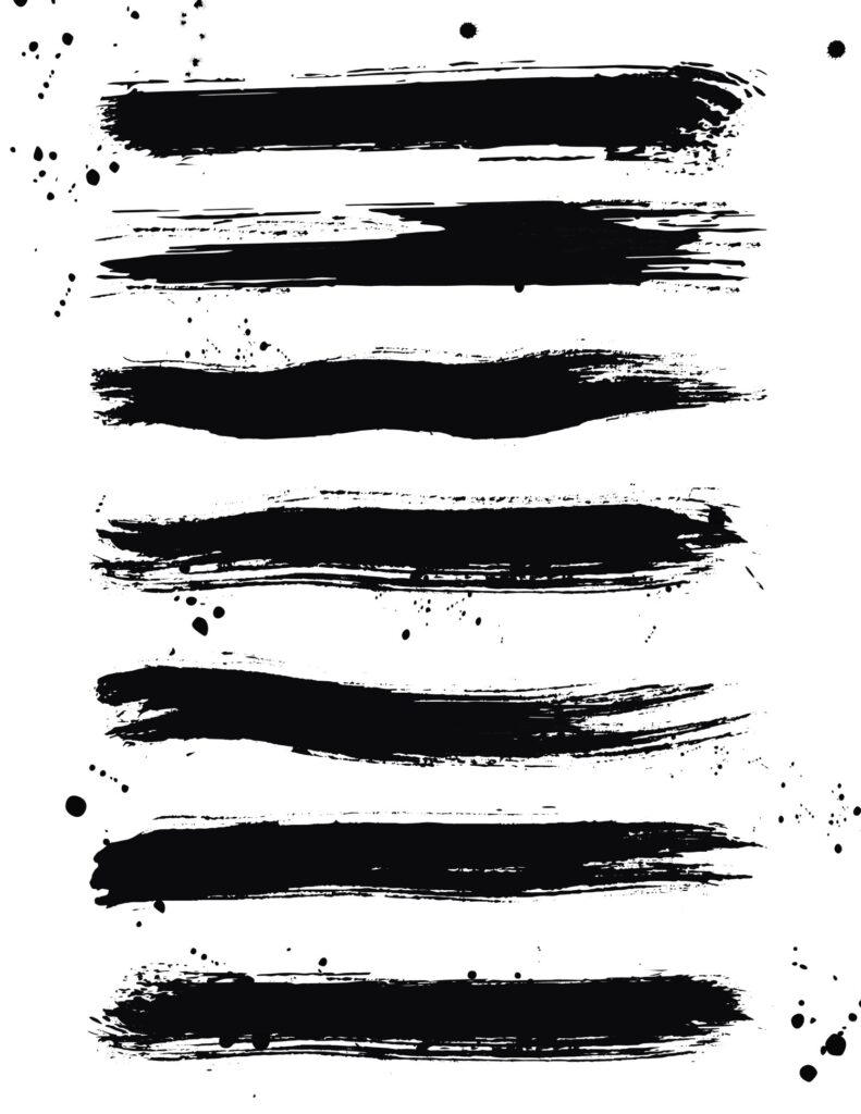 Free Printable Wall Art - Brush Strokes - World of Printables