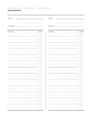 Business Goal Setting Worksheet PDF - World of Printables