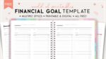 The Financial Goals Template You Need Right Now - World of Printables