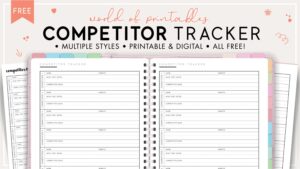 Free Printable Competitor Product Analysis Template - World of Printables