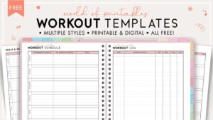 Free Workout Template - Track Your Workouts Easily - World of Printables