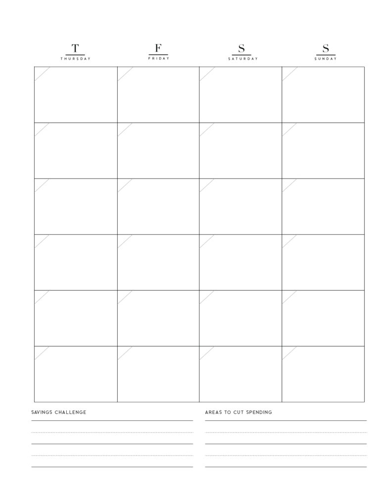 FREE Monthly Bills Organizer PDF Template - World of Printables