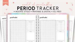 Printable Period Tracker Template - World of Printables