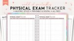 Printable Physical Exam Tracker Template - World of Printables