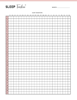 FREE Sleep Log Printable Template - World of Printables