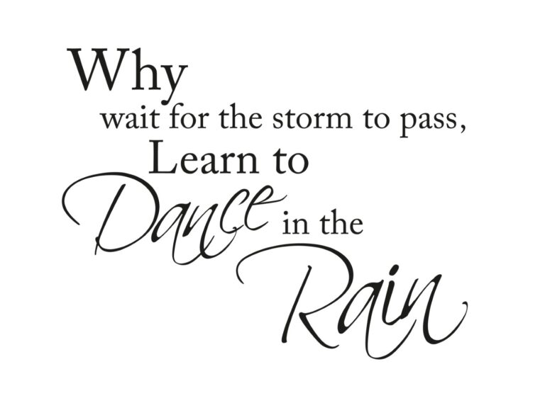 Free Printable Wall Art - Dance In The Rain Art Print - World of Printables