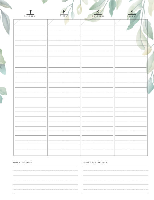 Printable Weekly Work Plan Template - World of Printables