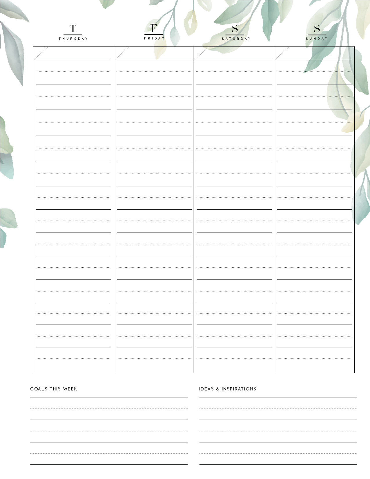Printable Weekly Work Plan Template World Of Printables
