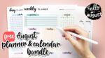 Free Printable August 2025 Planners