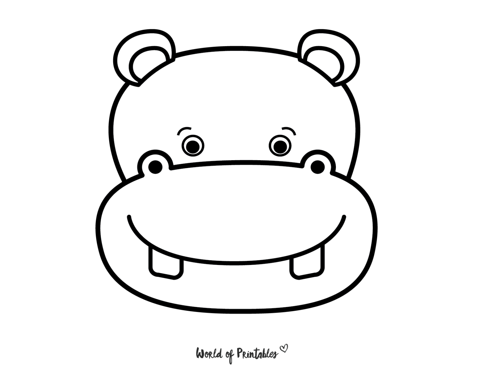 100 Easy Coloring Pages For Kids - World of Printables