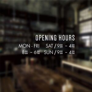 50 Free Business Hours Of Operation Sign Templates | Customize & Print