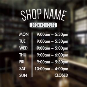 50 Free Business Hours Of Operation Sign Templates | Customize & Print
