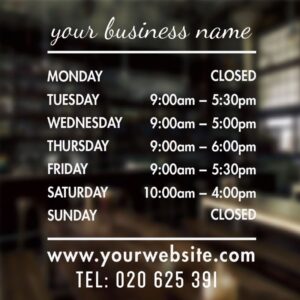50 Free Business Hours Of Operation Sign Templates | Customize & Print