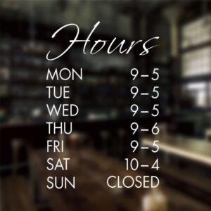 50 Free Business Hours Of Operation Sign Templates | Customize & Print