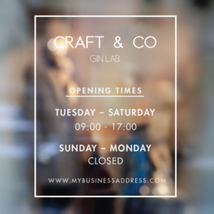 50 Free Business Hours Of Operation Sign Templates | Customize & Print