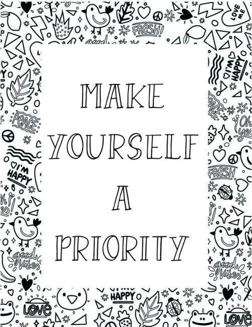 50 Best Printable Inspirational Quote Coloring Pages - World of Printables