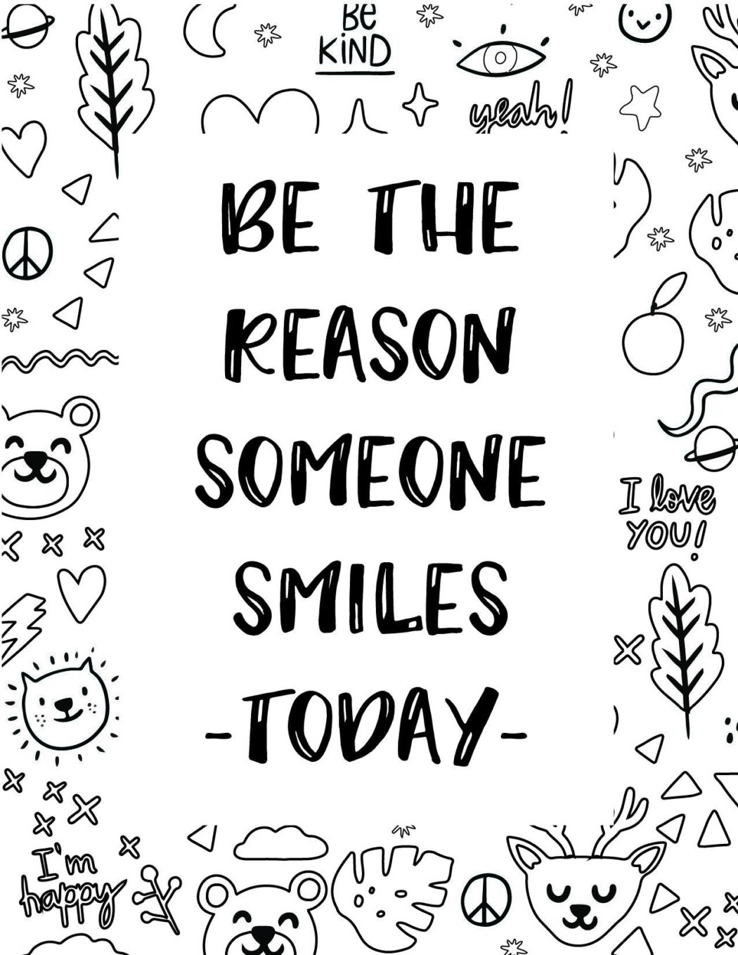 50 Best Printable Inspirational Quote Coloring Pages - World of Printables