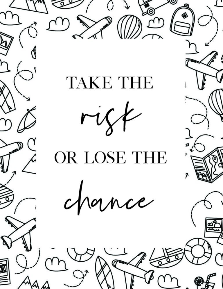 50 Best Printable Inspirational Quote Coloring Pages - World of Printables