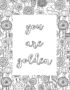 50 Best Printable Inspirational Quote Coloring Pages - World of Printables