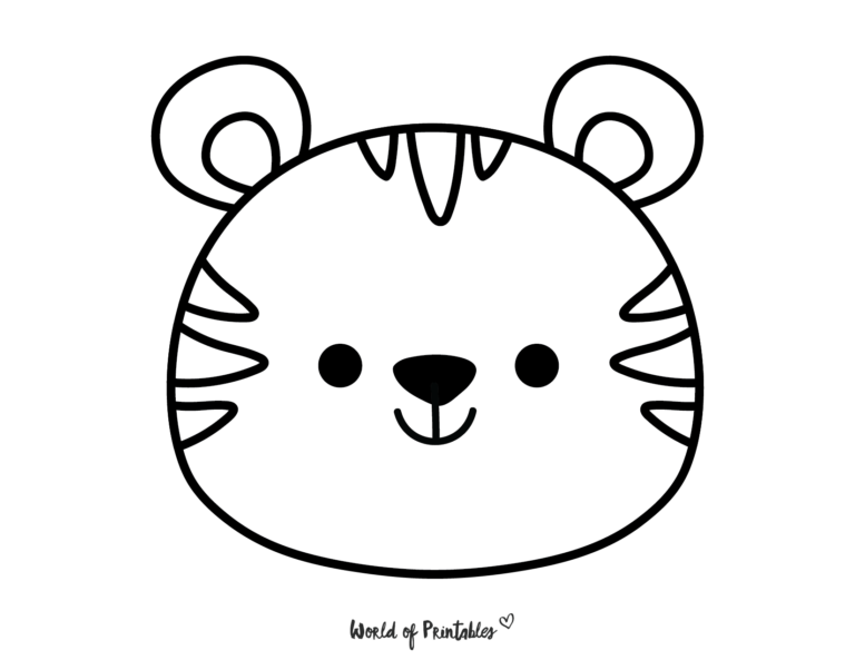 100 Easy Coloring Pages For Kids - World of Printables