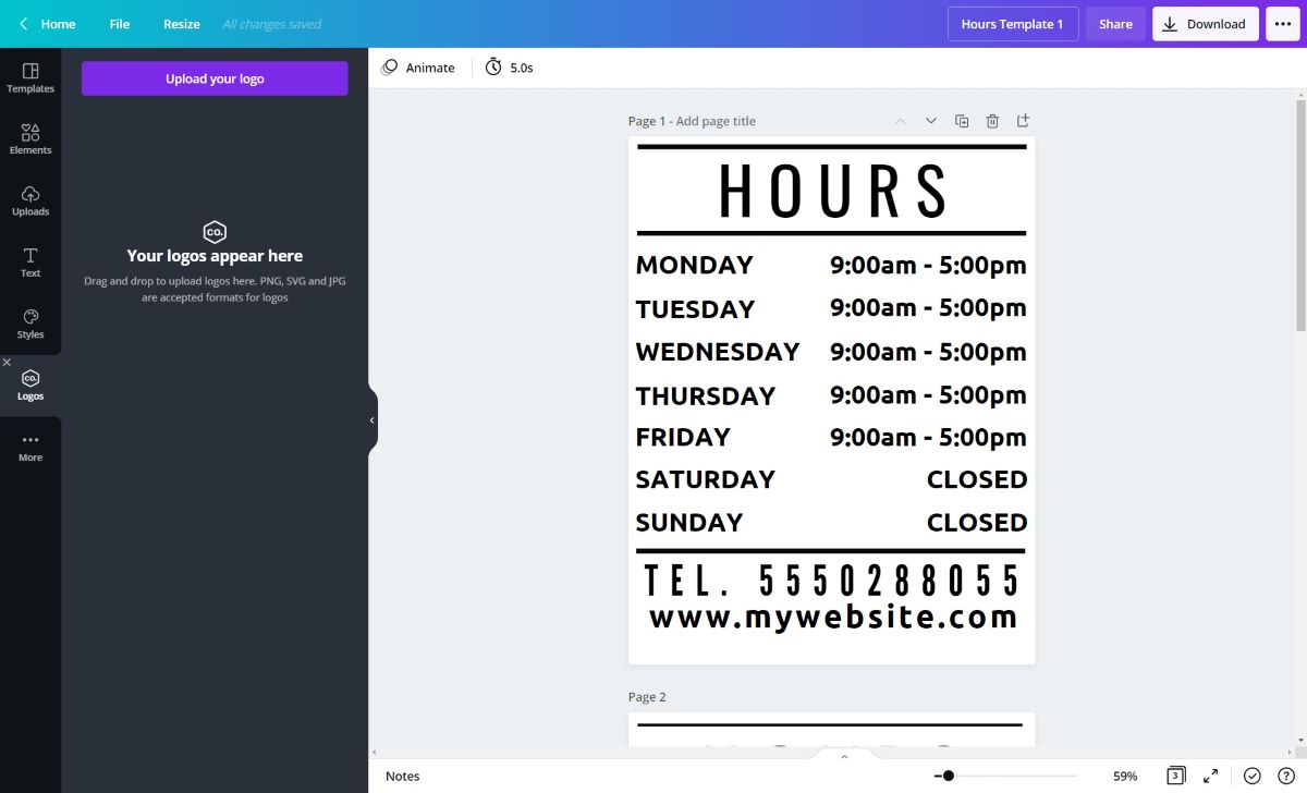 50 Free Business Hours Of Operation Sign Templates | Customize & Print