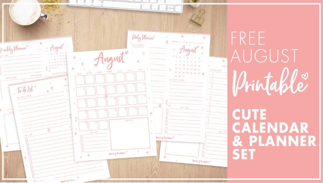 Monthly Planners - World of Printables