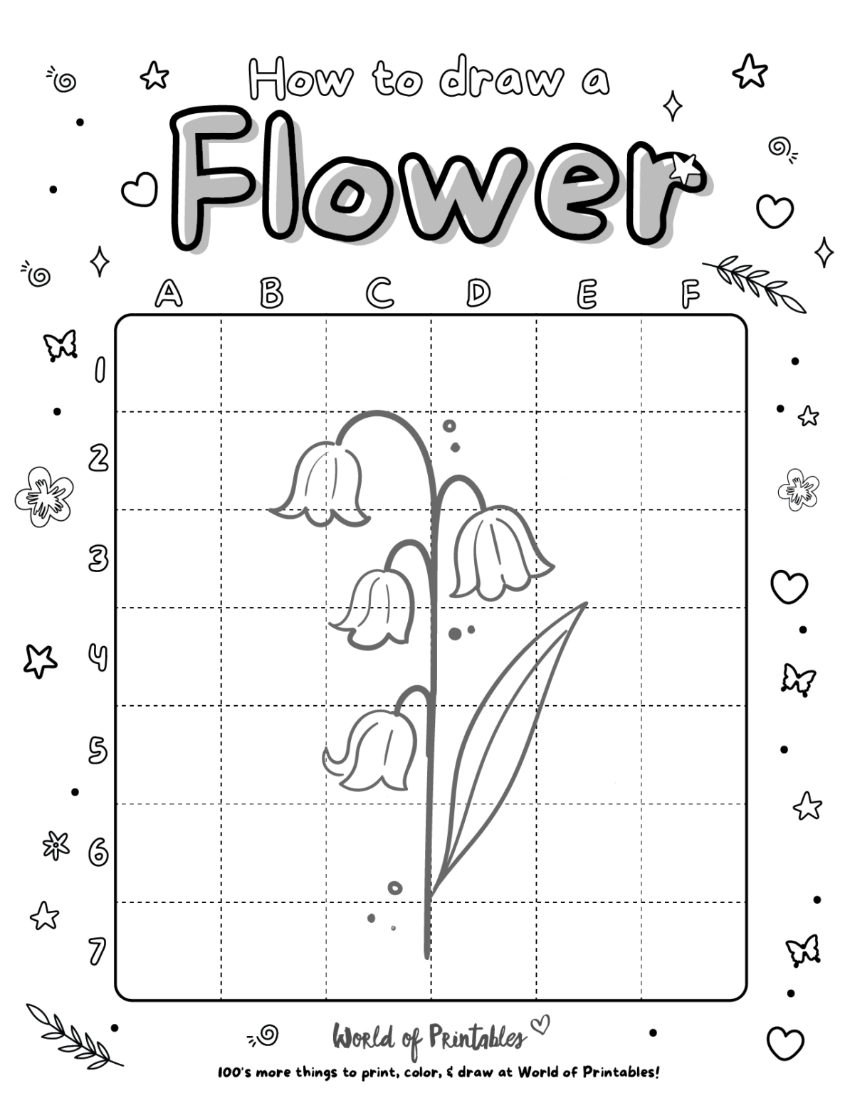 How To Draw A Flower | Easy Step By Step Drawing Activities