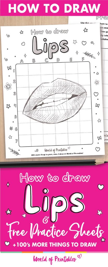 How To Draw Lips | Easy Step By Step Drawing Activities - World of ...