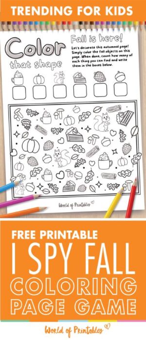Free Printable I Spy Fall Coloring Page Game - World of Printables