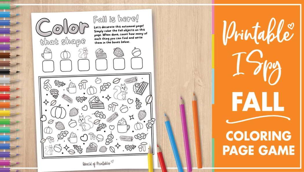 Free Printable I Spy Fall Coloring Page Game - World of Printables