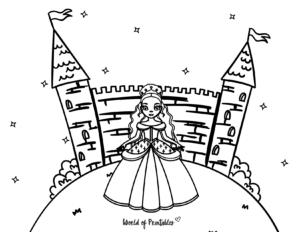 50+ Best Princess Coloring Pages | Free Printables For Kids - World of ...