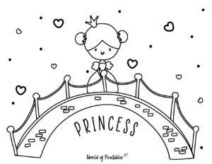 50+ Best Princess Coloring Pages | Free Printables For Kids - World of ...