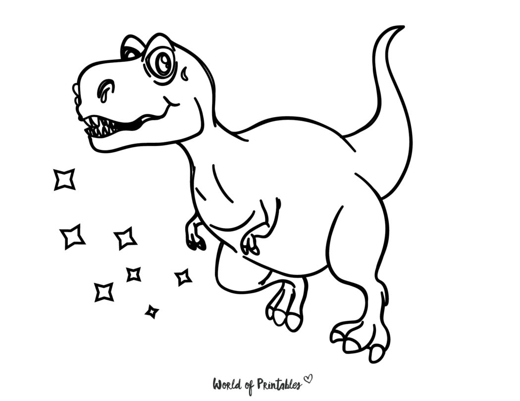 Dinosaur Coloring Pages | 50 Best Pages For Kids - World of Printables