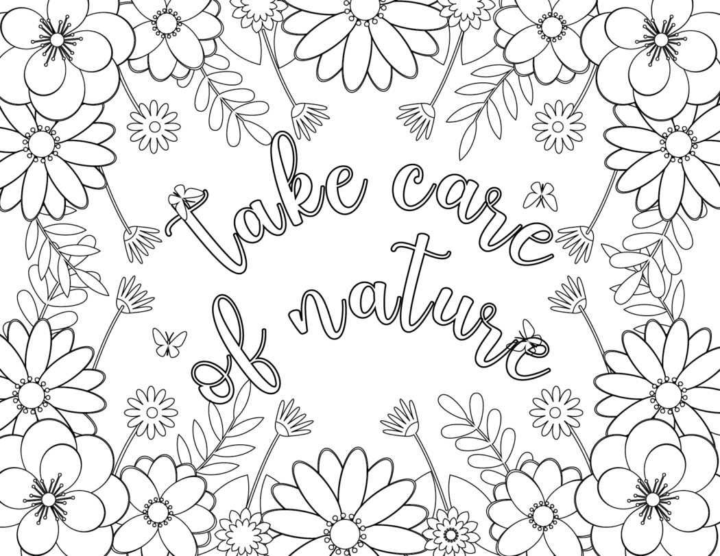 50 Best Flower Coloring Pages | Free Printables For Kids & Adults