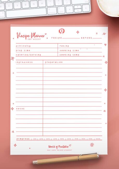 The Kaizen Planner - World of Printables