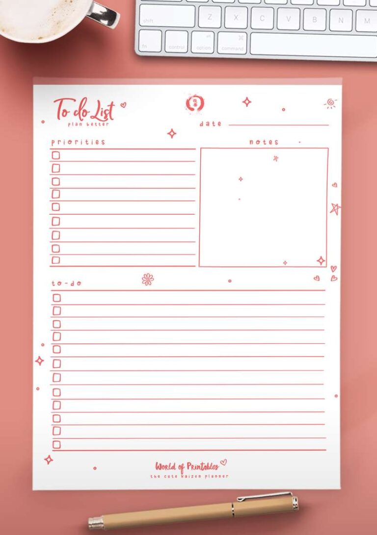 The Kaizen Planner - World of Printables