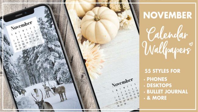 November Calendar Wallpaper | 55 Best Desktop & Phone Backgrounds