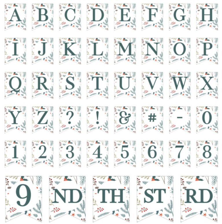 Merry Christmas Banners - 18 Awesome Styles To Print & Decorate For Free