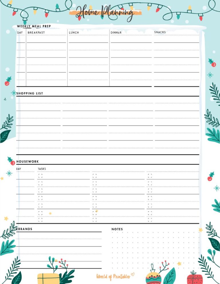 Christmas Planner - Free 60 Page Planner To Get You Ready For Christmas