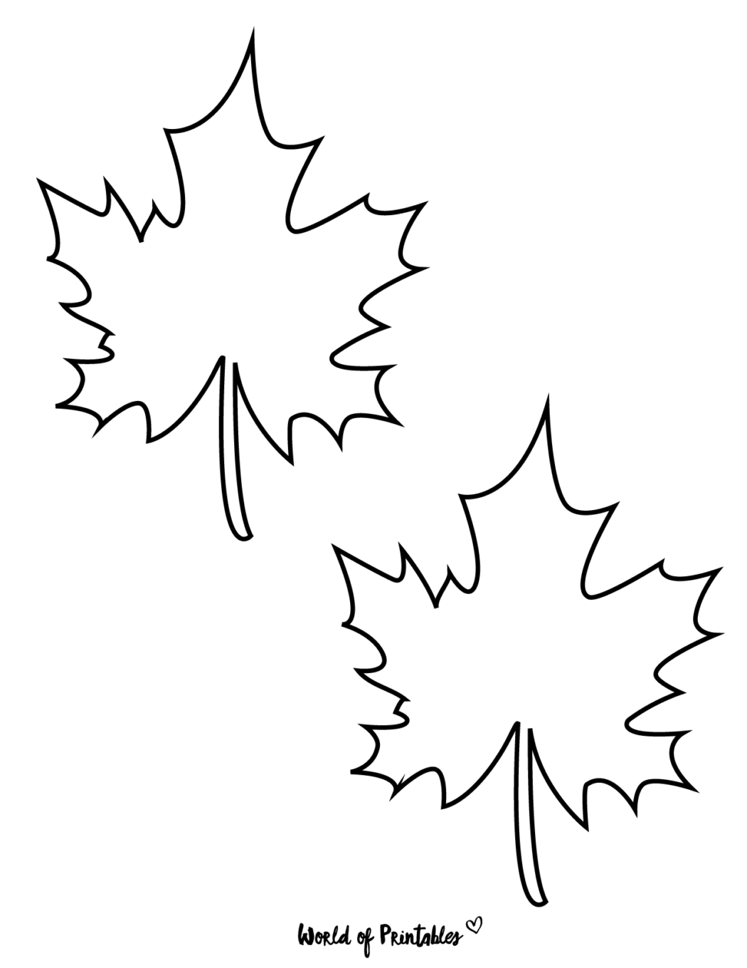 37 Printable Leaf Templates, Outlines & Shapes (Free) - World of Printables