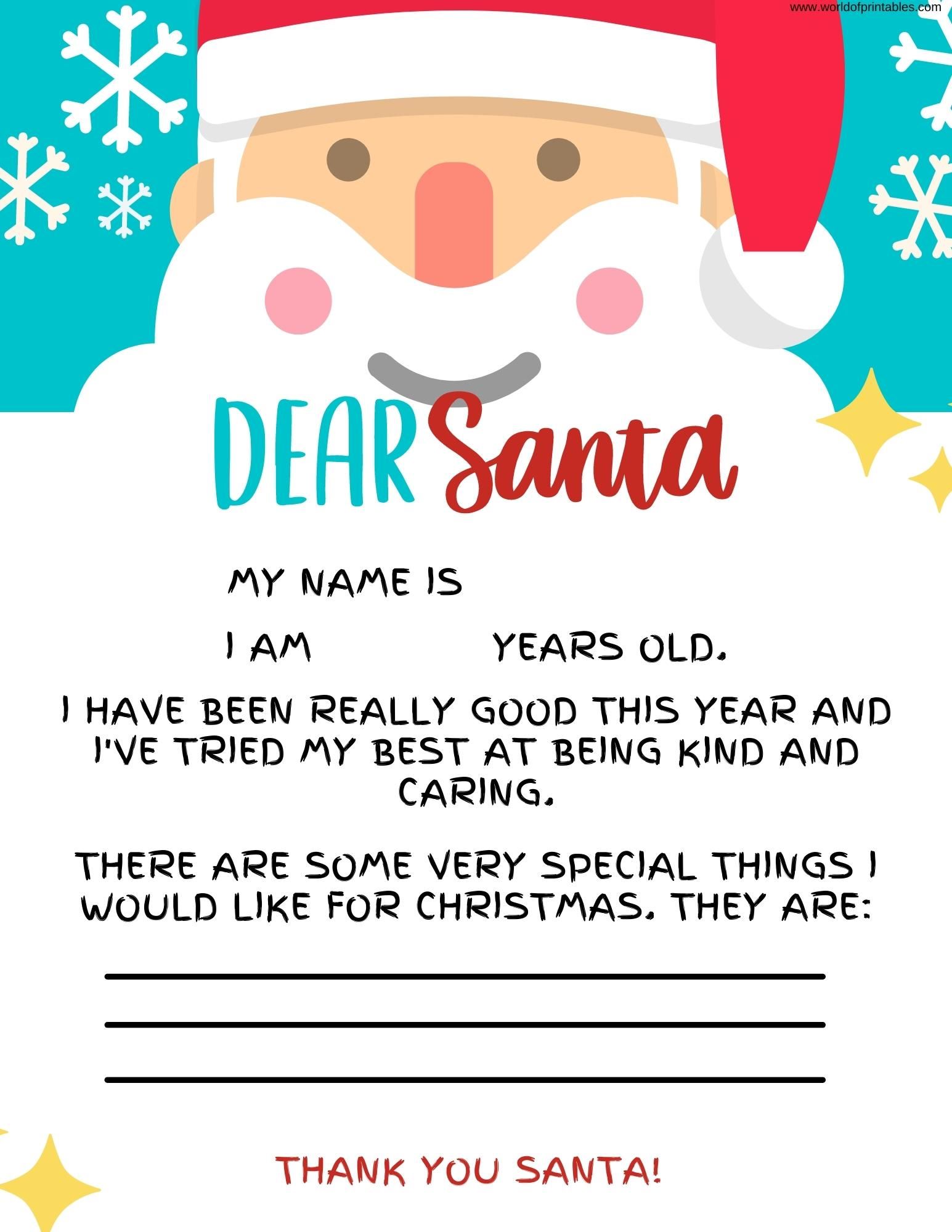 Letter To Santa Template The Story Of Letter To Santa Template Has Just 