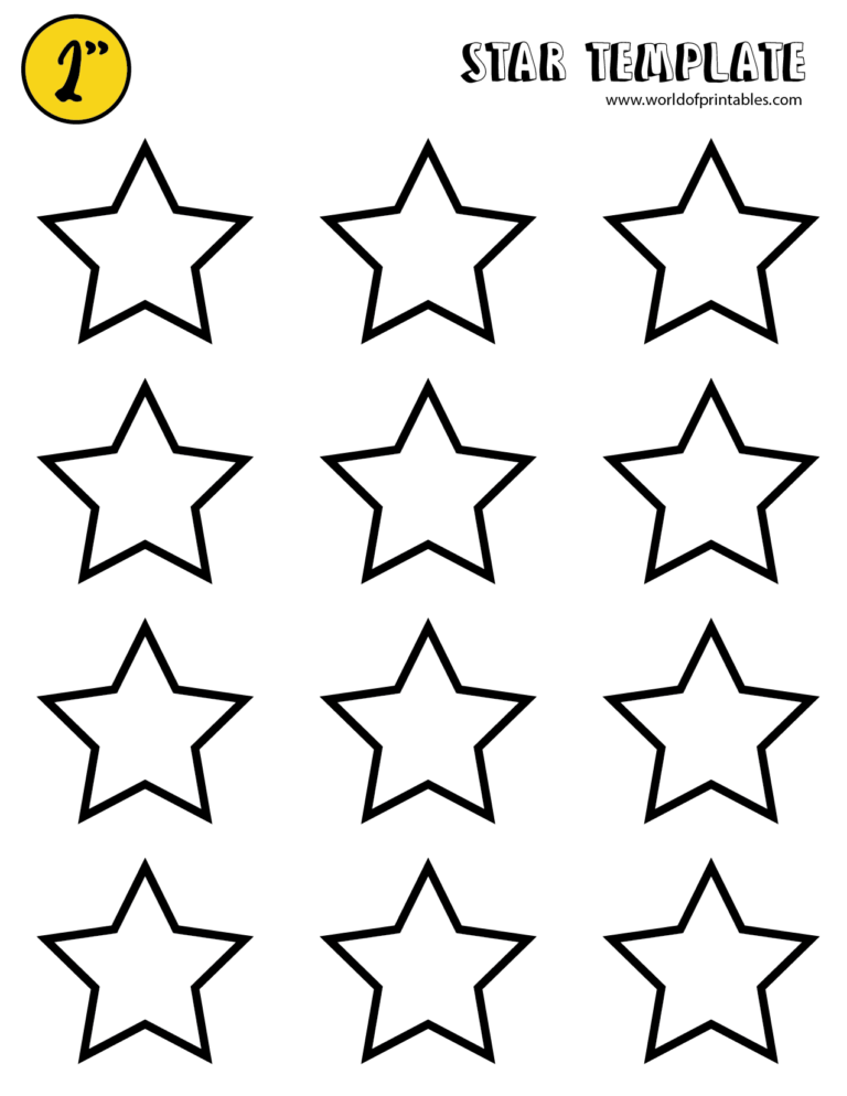 Free Star Template Printables - World of Printables