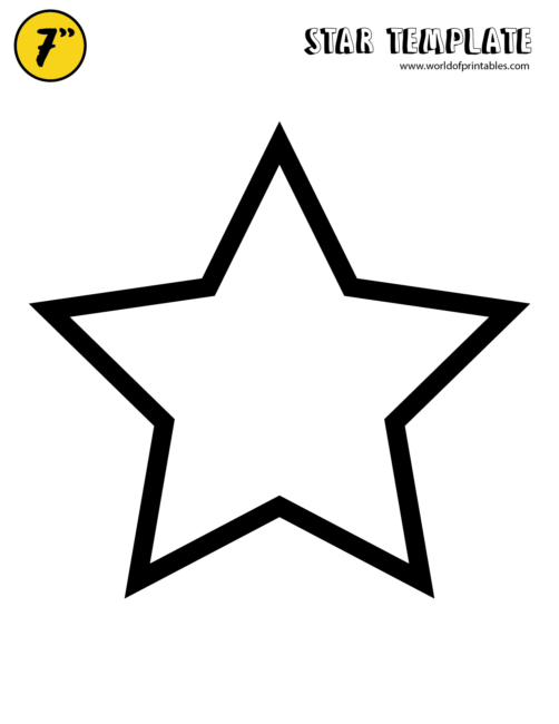 Free Star Template Printables - World of Printables