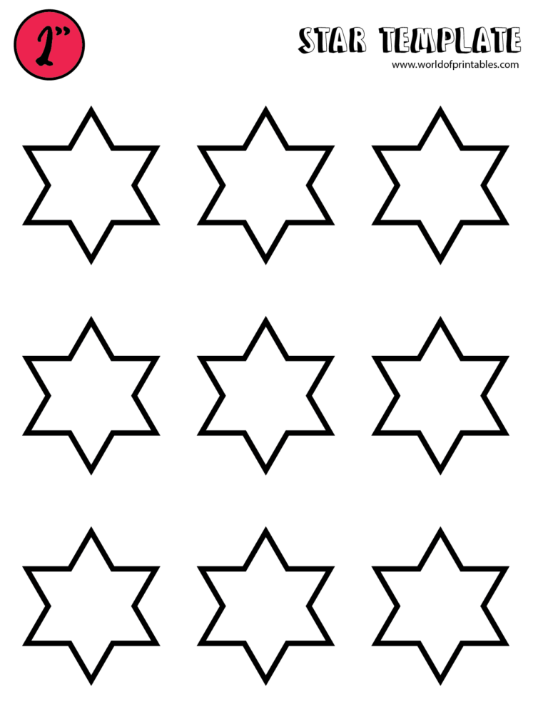 Free Star Template Printables - World of Printables