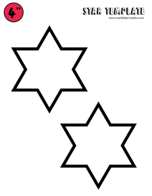 Free Star Template Printables - World of Printables
