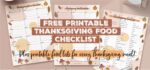Thanksgiving Food Checklist - Food List & Printables - World of Printables